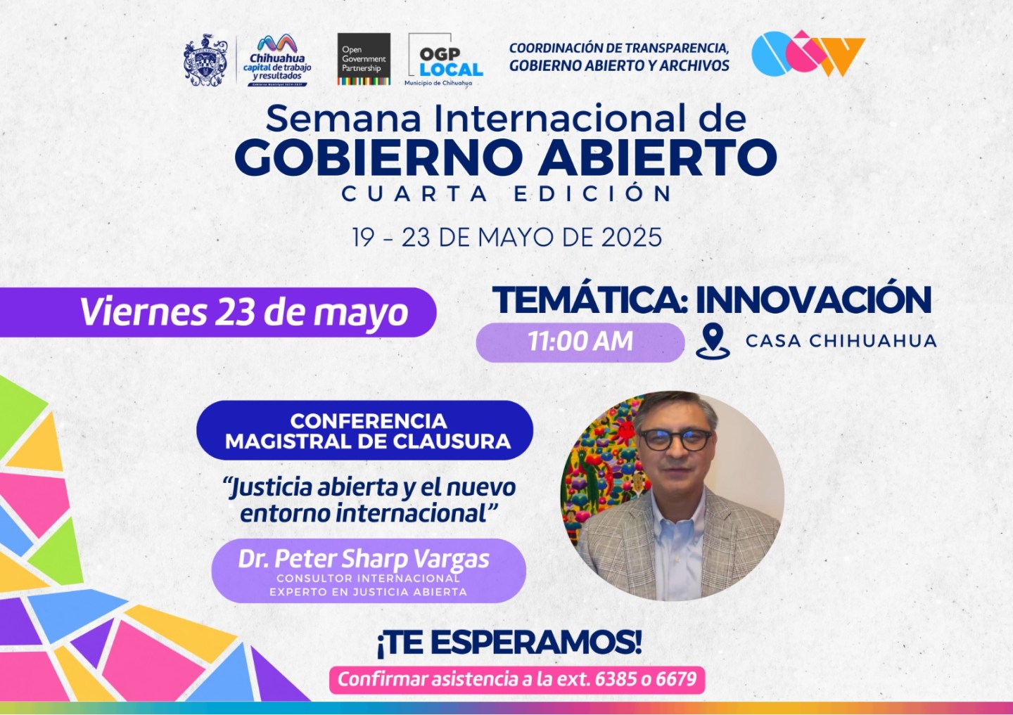 🎤 Peter Sharp cerrará la Semana de Gobierno Abierto con conferencia ...